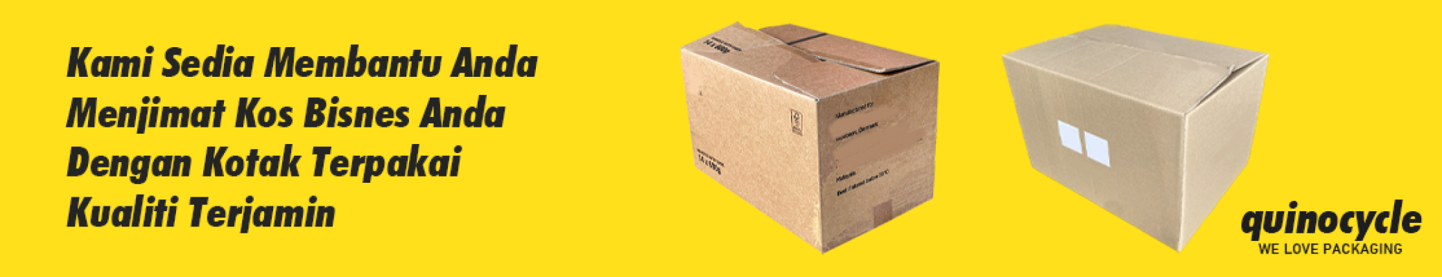 Once used corrugated carton box