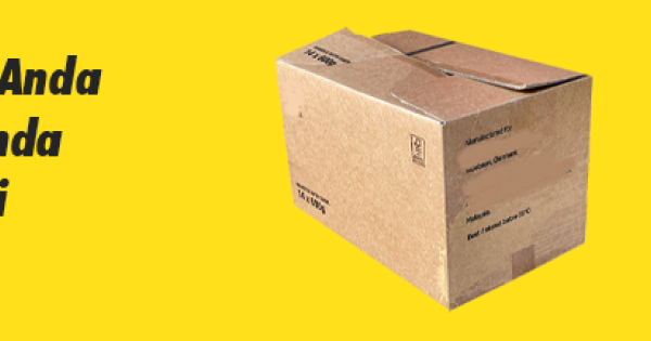 Once used corrugated carton box